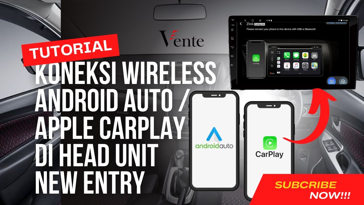 Tutorial Koneksi Wireless Android Auto / Apple Carplay di Head Unit New ...