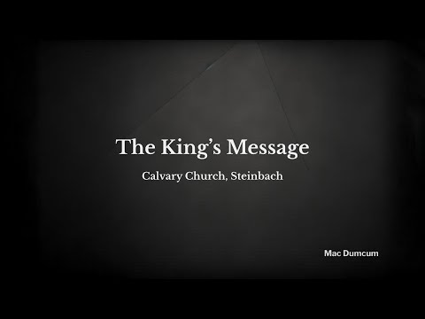 The King's Message - YouTube