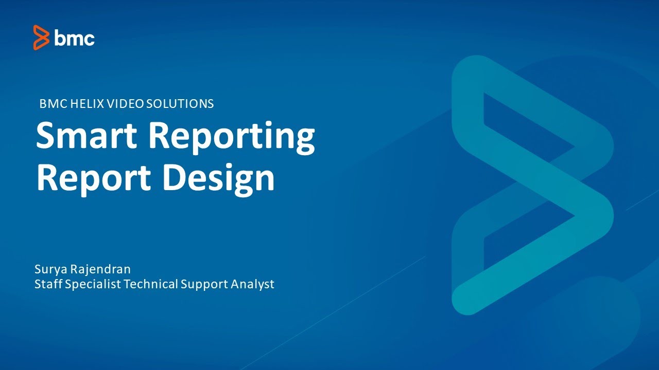 BMC Smart Reporting: How to consolidate a design report - YouTube