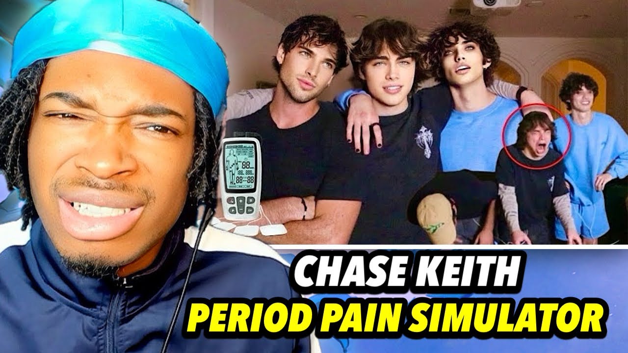 CHASE KEITH CAN BOYS REALLY HANDLE THE PERIOD PAIN SIMULATOR? - YouTube