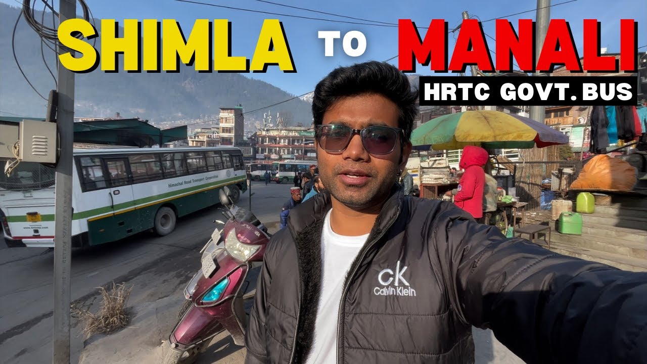 Shimla to Manali by HRTC Bus - YouTube