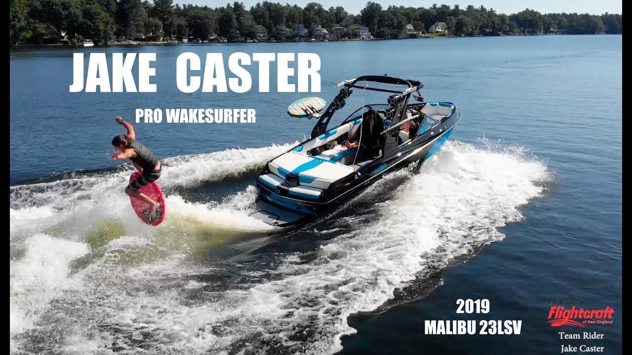 Pro Jake Caster Wakesurfing His 23 LSV - YouTube