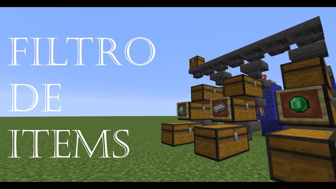 Cómo hacer un filtro de items | Minecraft 1.16+ - YouTube