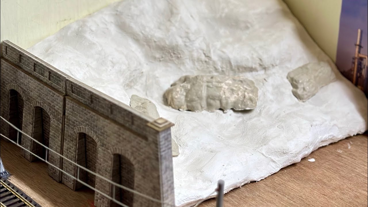 Making easy and cheap hill, limestone quarry for your model railway ...