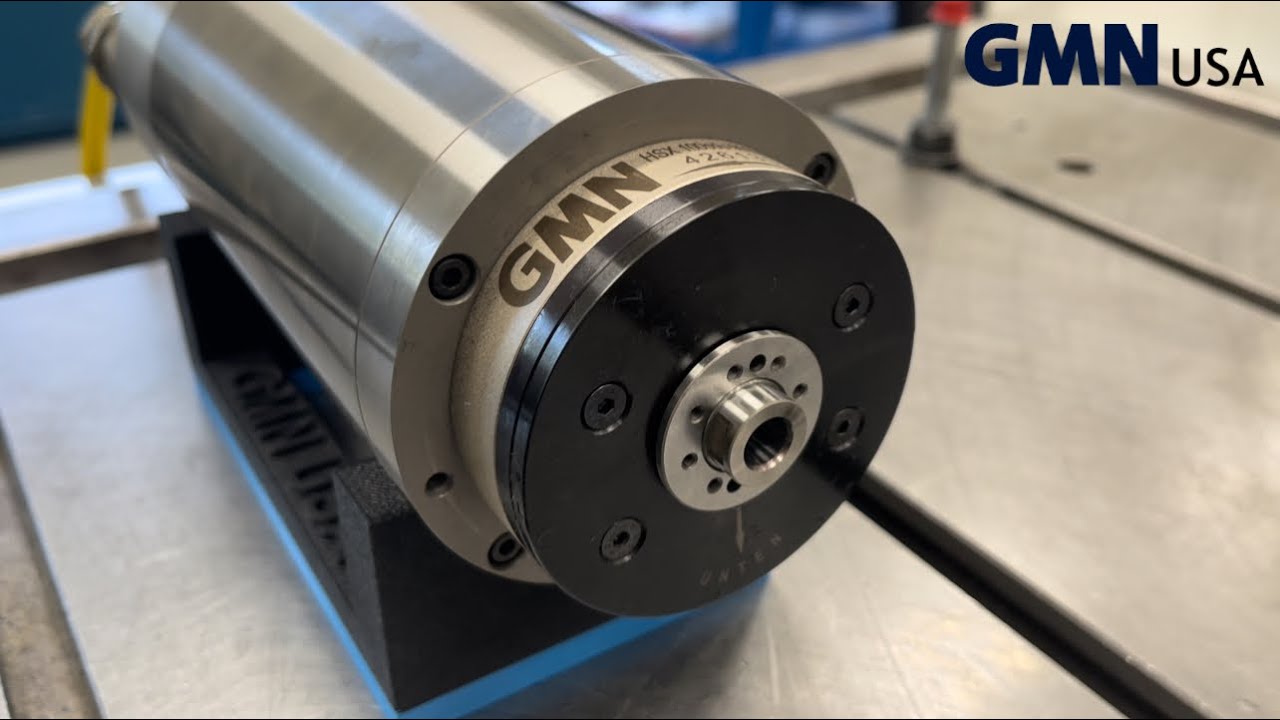 Basic set up for a High Frequency, Oil/Air Lubricated Spindle - YouTube