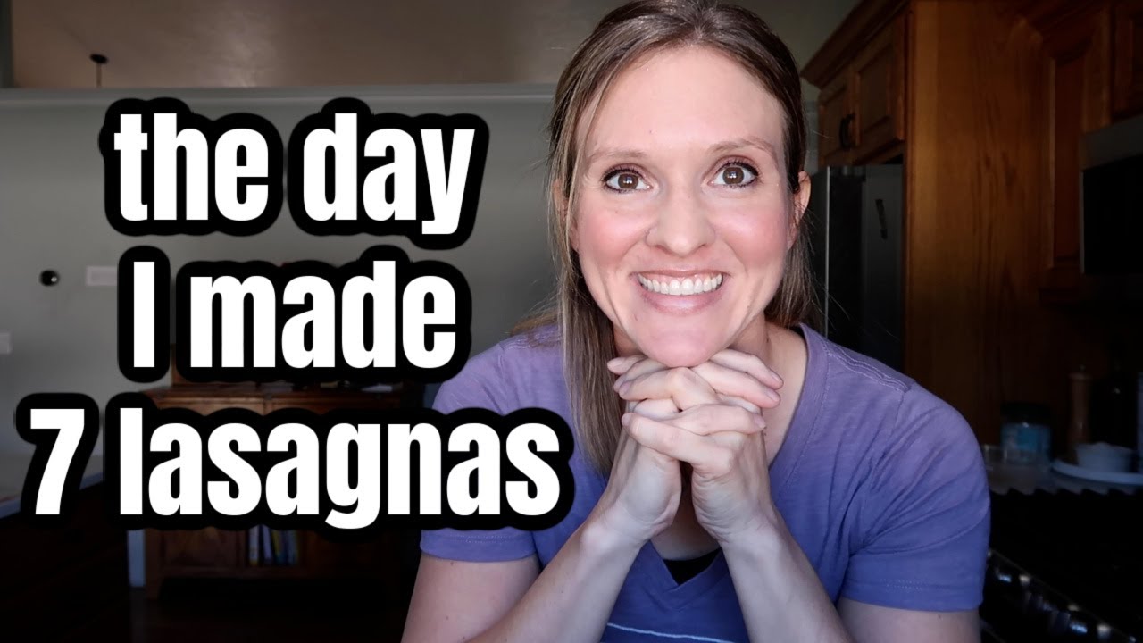 LARGE FAMILY COOK WITH ME | BREAD, CROCKPOT, LASAGNA | FRUGAL FIT MOM - YouTube