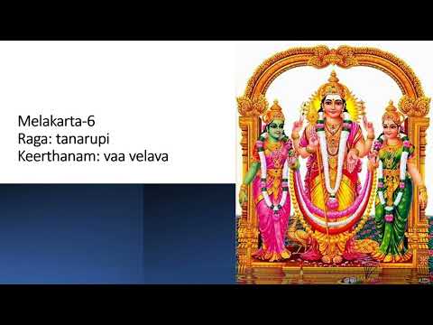 Melakarta 6 : Tanarupi Raga : Koteeswara iyer : Vaa velava : Khanda ...