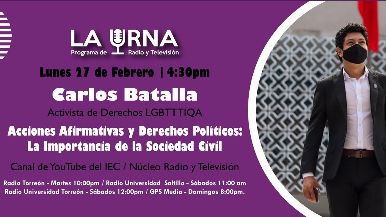 La Urna, programa de Radio y Televisión del IEC. Febrero 27 de 2023 ...
