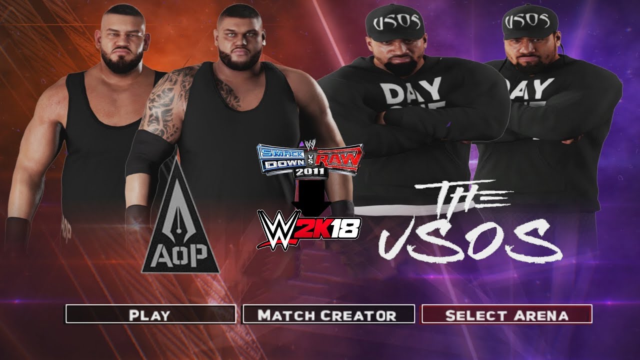 WWE 2K18 PSP, Android/PPSSPP - Authors of Pain vs The USOs Preview ...