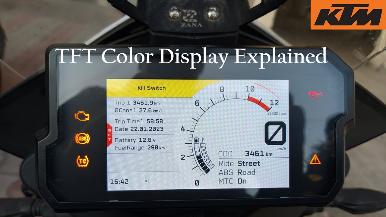 Discover the 2022 KTM Adventure 390 TFT Display! - YouTube