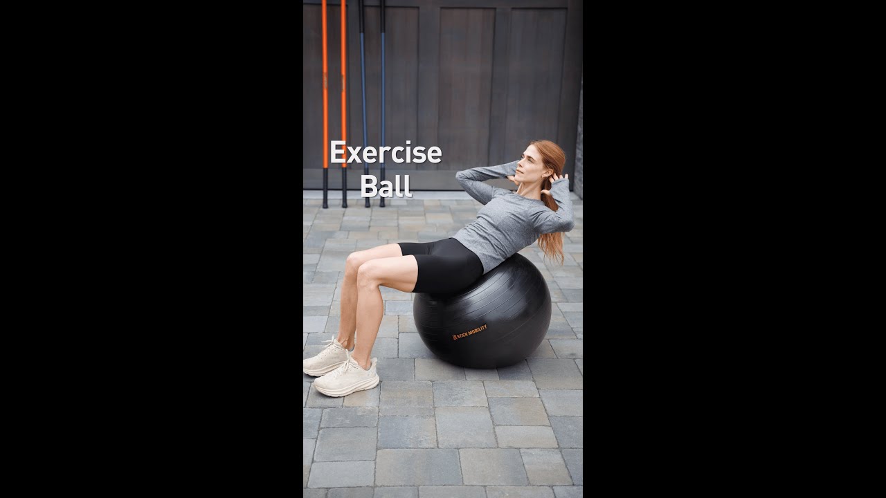 Stick Mobility Exercise Ball - YouTube