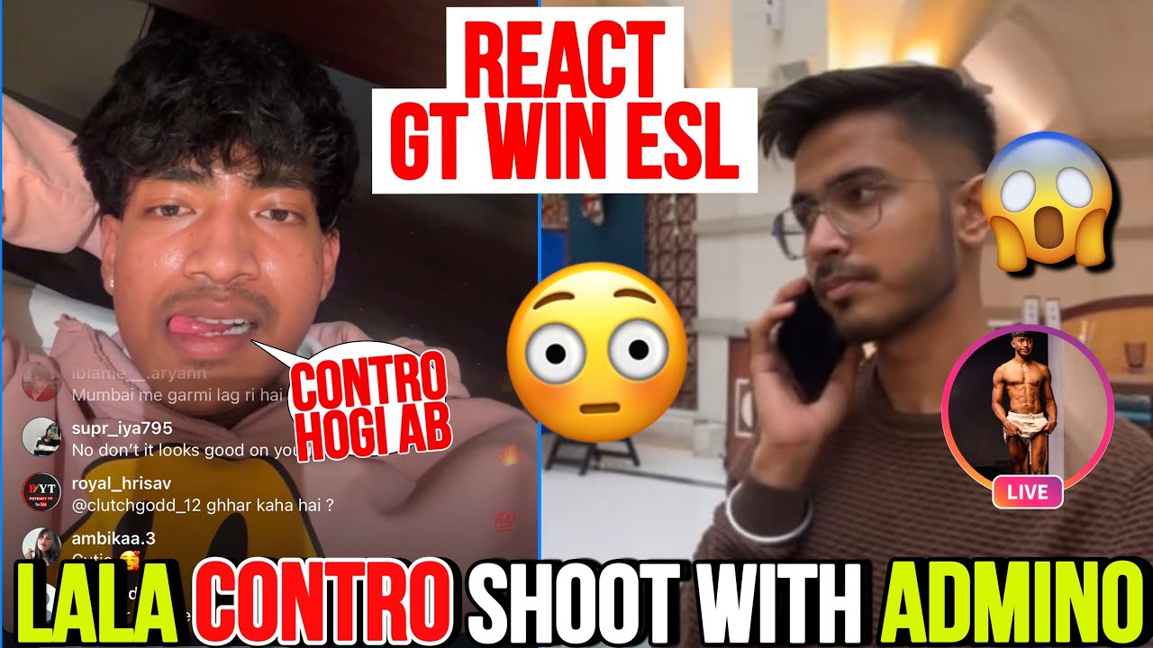 Lala Contro BGMI Shoot With Admino🚨😳Reply GT Win ESL🔥Insta Live👀 - YouTube