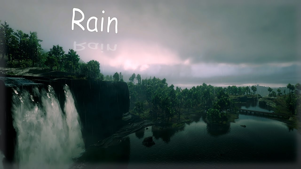 24H | RDR2 - Willard's Rest (Waterfalls) | Rain - YouTube