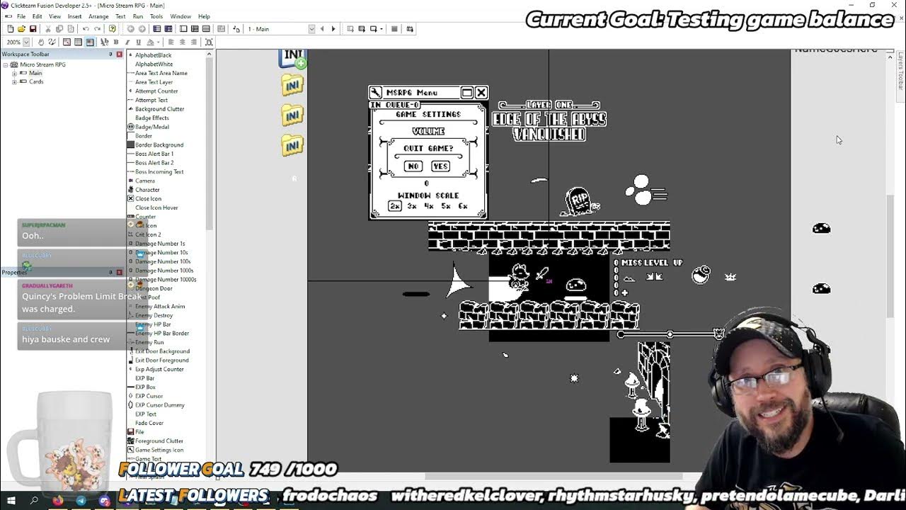 Balancing and bug fixing | Game Dev Thursday | Micro Stream RPG Dev | Clickteam Fusion - YouTube