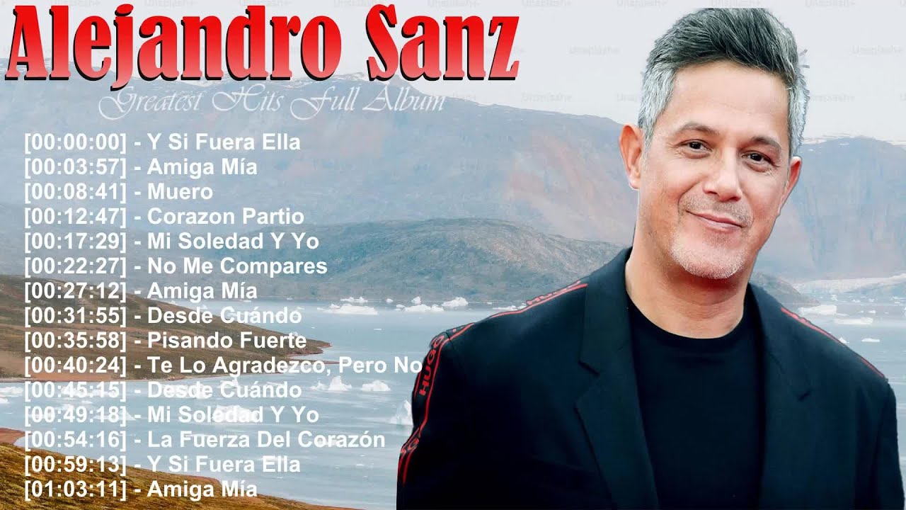 Alejandro Sanz , colección de baladas , álbum completo con Amiga Mía ...