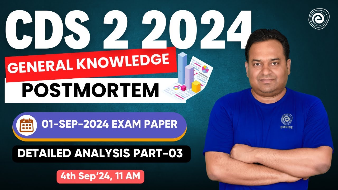 CDS 2 2024 | GK Detailed Analysis | Part-03 | General Knowledge Postmortem by Dr Abhishek Singh ...