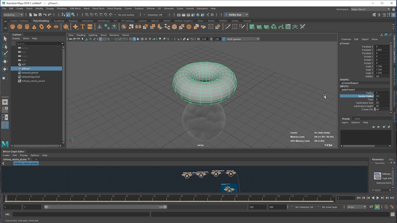 (HD) Maya Bifrost 2.0 | Tutorial | 6 Bifrost Smoke Collision - YouTube