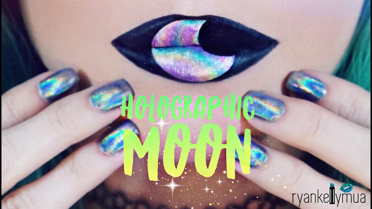 Holographic Lunar Lip Art - YouTube