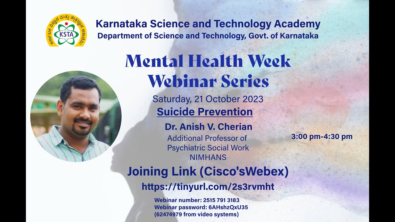 Sucide Prevention by Dr. Anish V. Cherian - YouTube