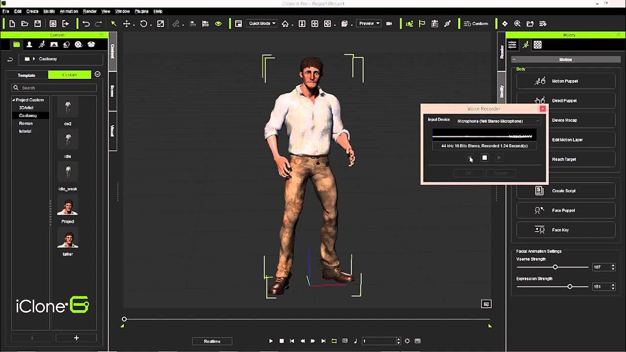 iClone Animation to Unity3D Part One: Voice Recording & Lip-Sync - YouTube