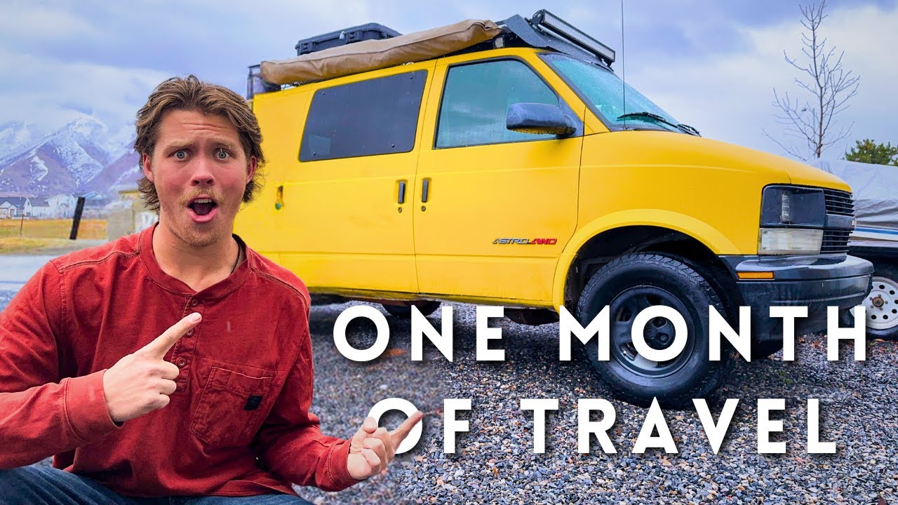 Astro Van Conversion Build Tour - After One Month of Travel - YouTube