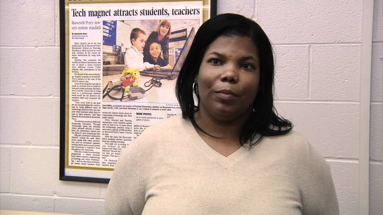 Tyesha Senter speaks about Roosevelt Perry Elementary School's care ...