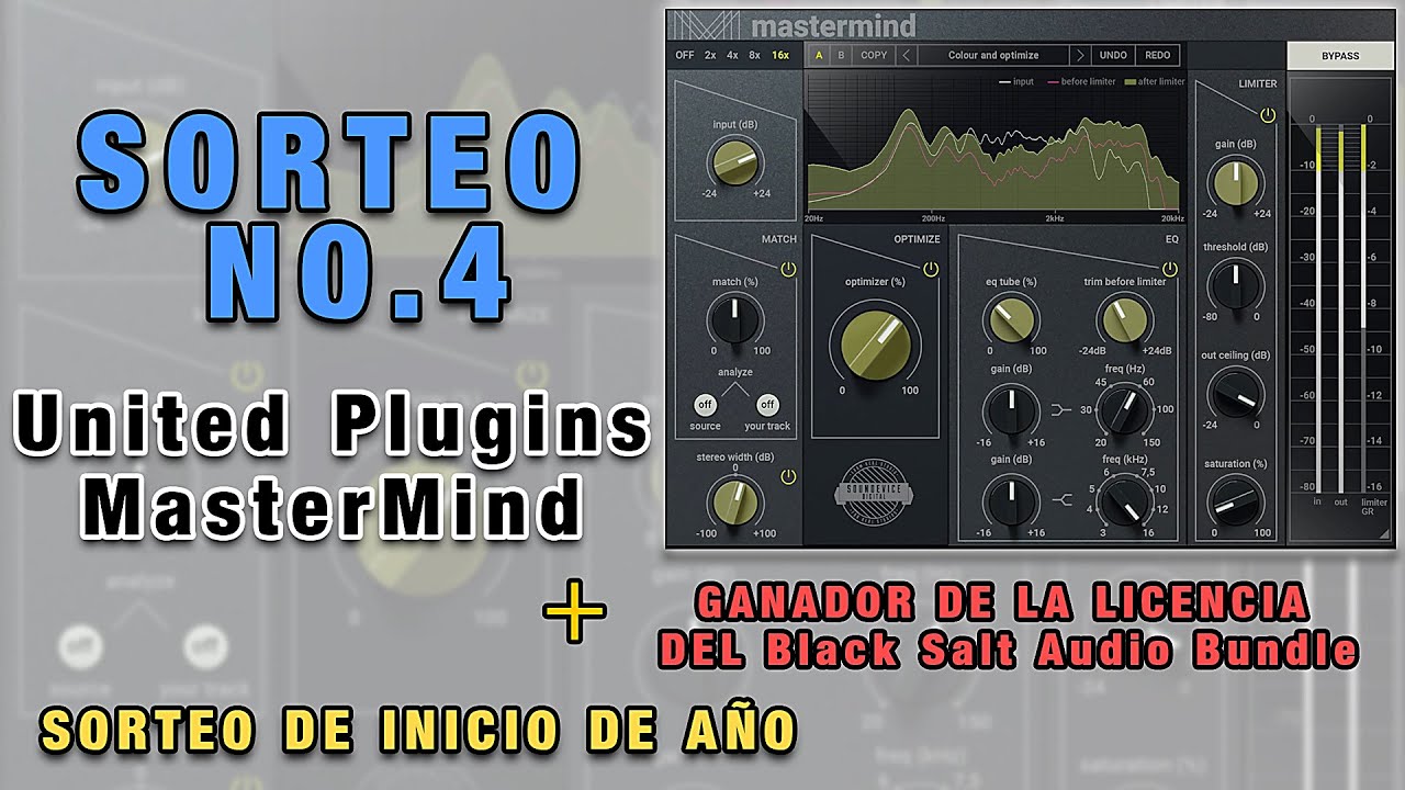 SORTEO No.4: UnitedPlugins MasterMind + GANADOR SORTEO No.3 - YouTube