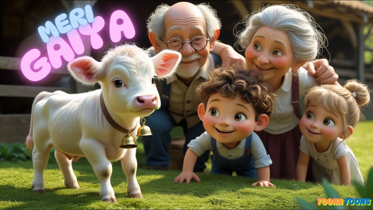 Meri Gaiya | Chhoti Chhoti Meri Gaiya | Kids Cartoon Song | Family ...