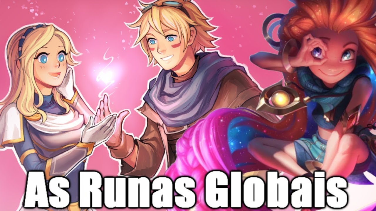 As Runas Globais Zoe, Ezreal e Lux League of Legends - YouTube