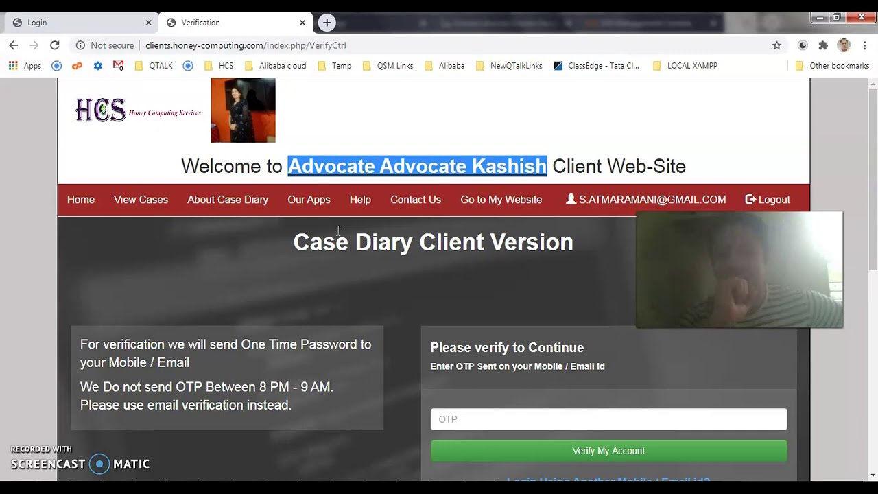 How clients can see their own cases themselves from Advocate Diary ...