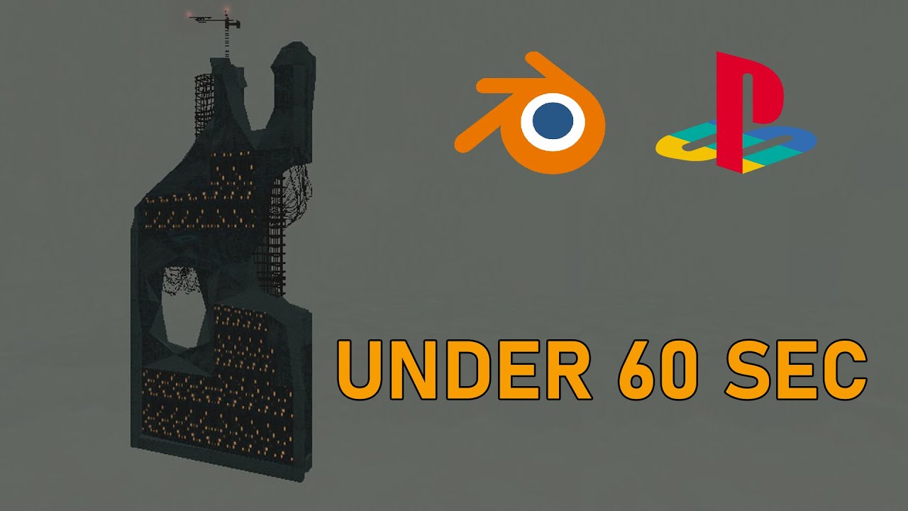 Create a damaged building in Blender with PS1 style - YouTube