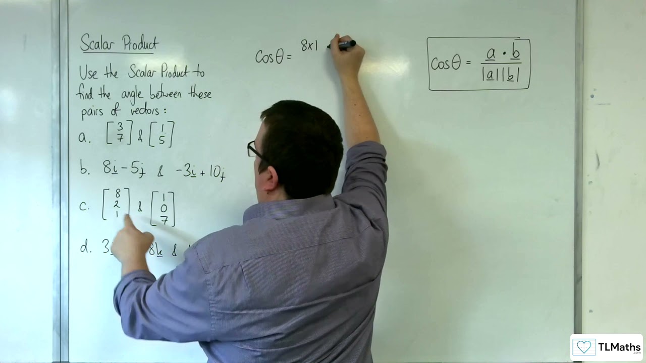 A-Level Further Maths F3-04 Scalar Product: Examples of Using the ...