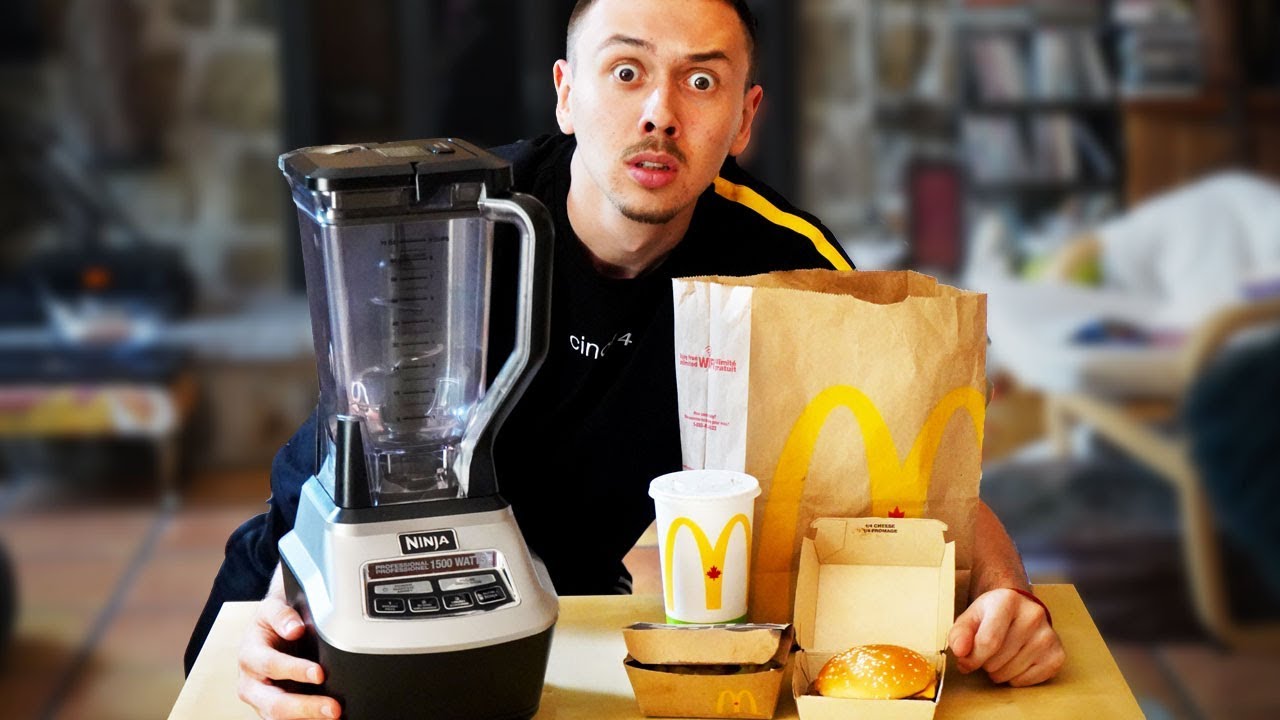 Mettre tous mes repas au mixeur pendant 24h - YouTube