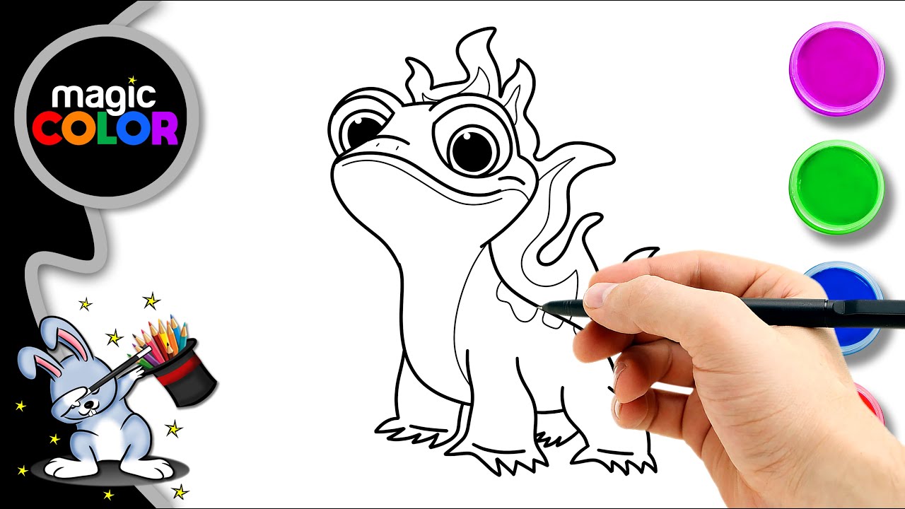 How to draw Bruni - Easy Draw Magic Color for kids - Magic Color ...