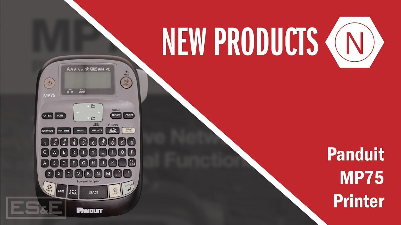 Panduit MP75 Mobile Label Printer - YouTube