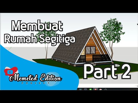 TRIANGLE HOUSE DESIGN TUTORIAL PART 2 | MEMBUAT DESIGN RUMAH SEGITIGA - YouTube