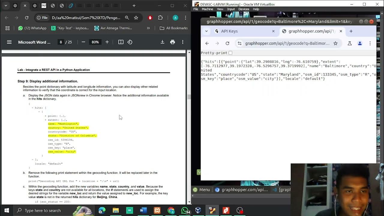 4.9.2 Lab - Integrate a REST API in a Python Application - YouTube