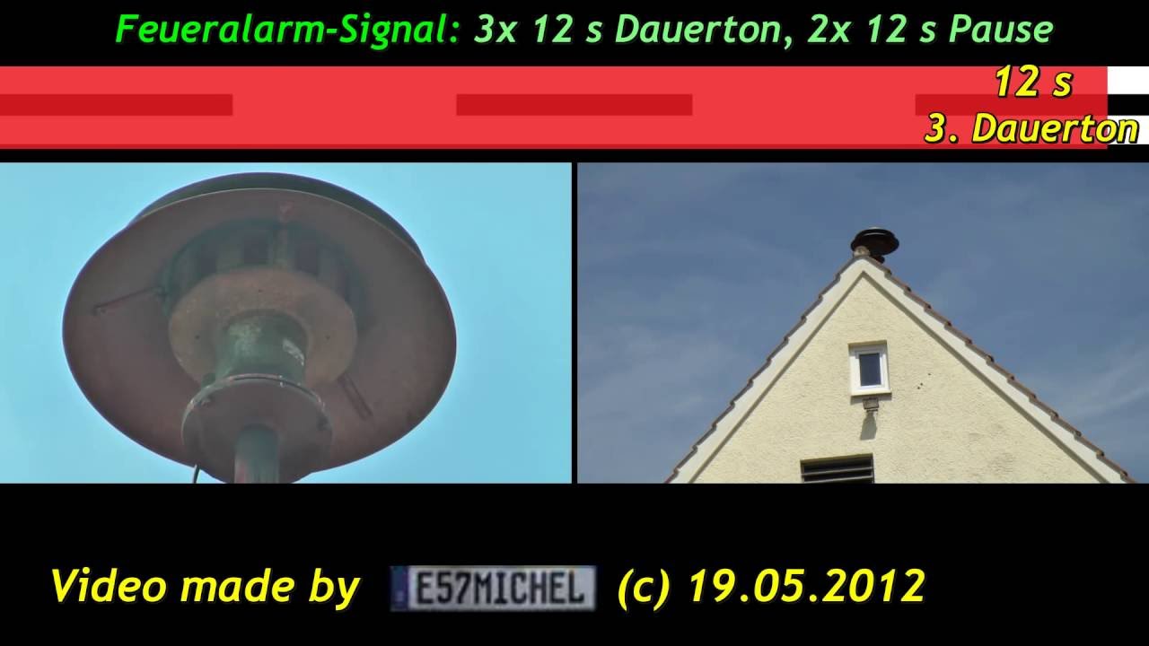 Seltene Feuerwehrsirene Typ Elektror S3: "Ur-alt-Version" - YouTube