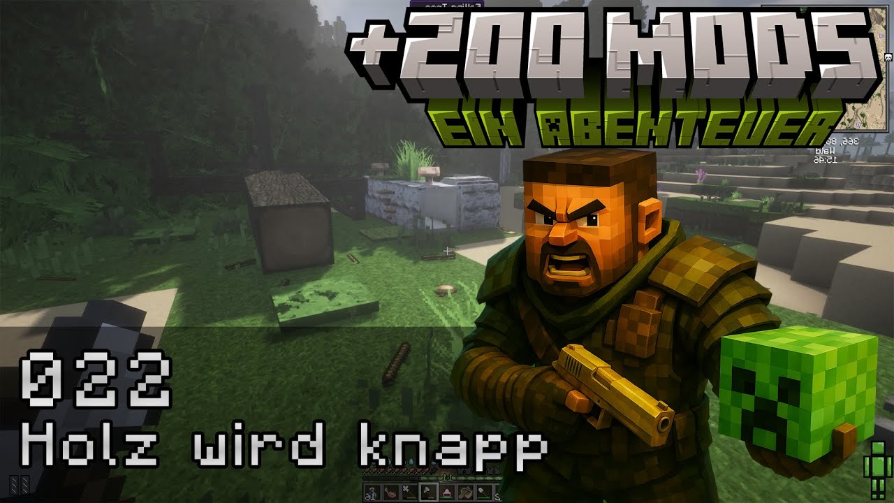 Minecraft [+200 Mods] - 022 - Holz wird knapp - YouTube