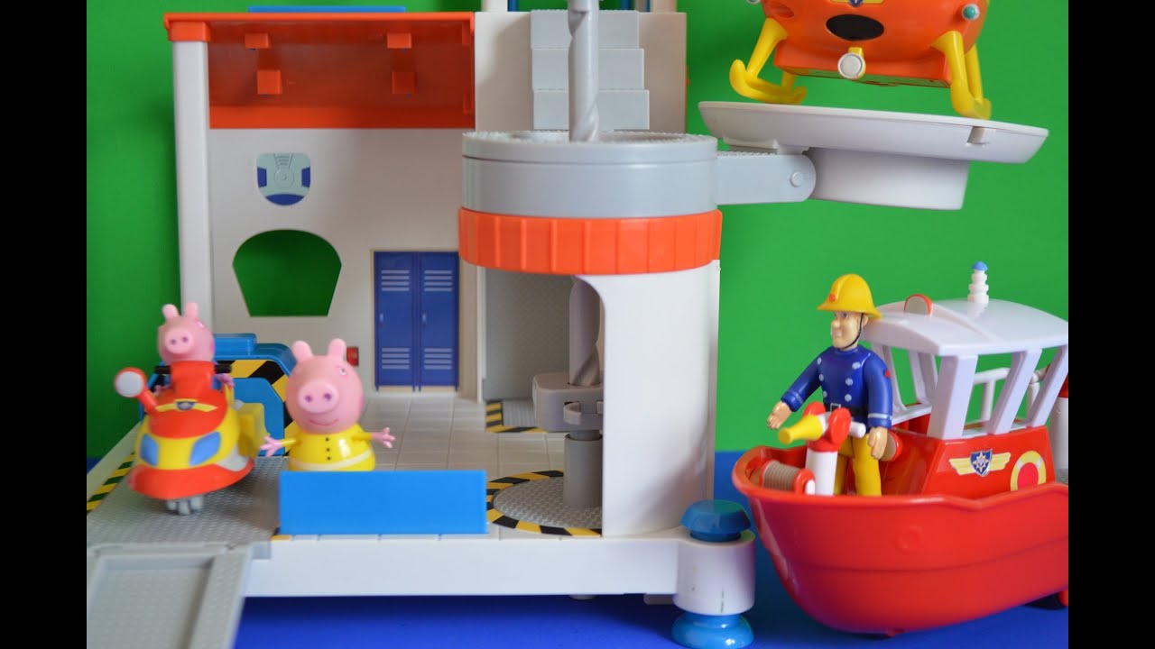New Fireman Sam Episode Ocean Rescue Centre Peppa pig George pig Full ...
