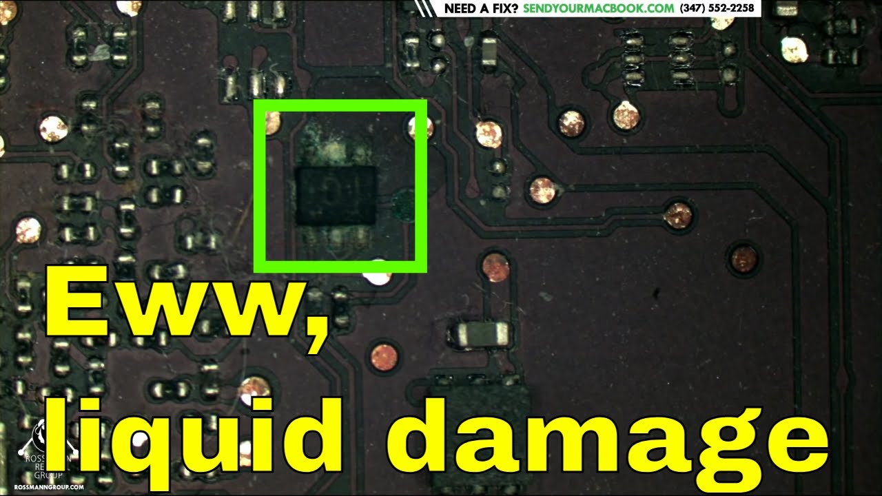 😊 Corroded Macbook Air repair: liquid damage & water spill fixed in 20 ...