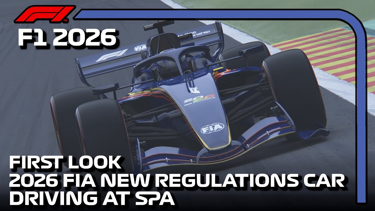 FIRST LOOK: F1 2026 concept car First Laps at Spa-Francorchamps. new active aero!｜#F1 # ...