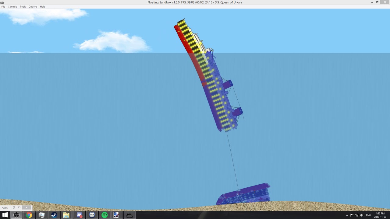 Floating Sandbox, Lights - YouTube