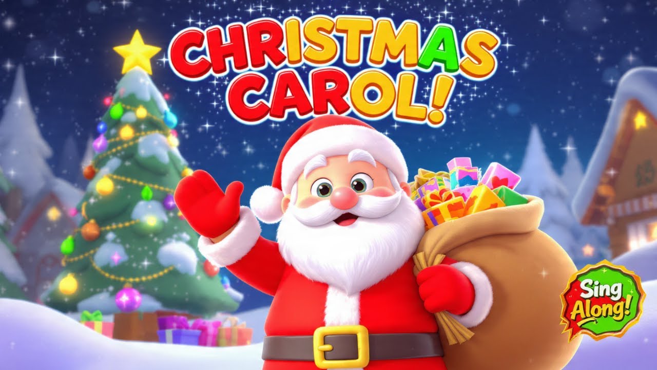 Christmas Carol song for Kids | Let's Go Caroling | Sing along to your ...