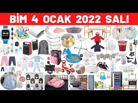 GERÇEĞİ İLK İZLEYİN ✔️ BİM 4 OCAK 2022 SALI RESMİ KATALOĞU | ÇEYİZ VE BEBEK ÜRÜNLERİ