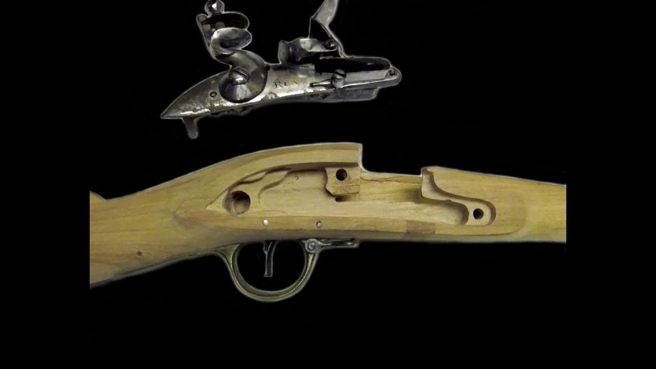 Brown Bess Musket Restoration Part 6: Inletting The Lock - YouTube