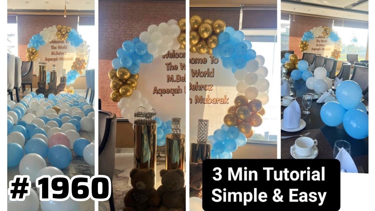 Balloons decoration tutorial how to decorate your happy birthday party ...