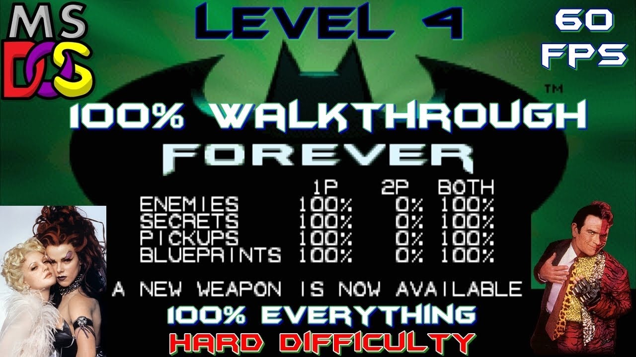 Batman Forever - Level 4 MS-Dos 60fps (100% Everything, Hard Difficulty ...