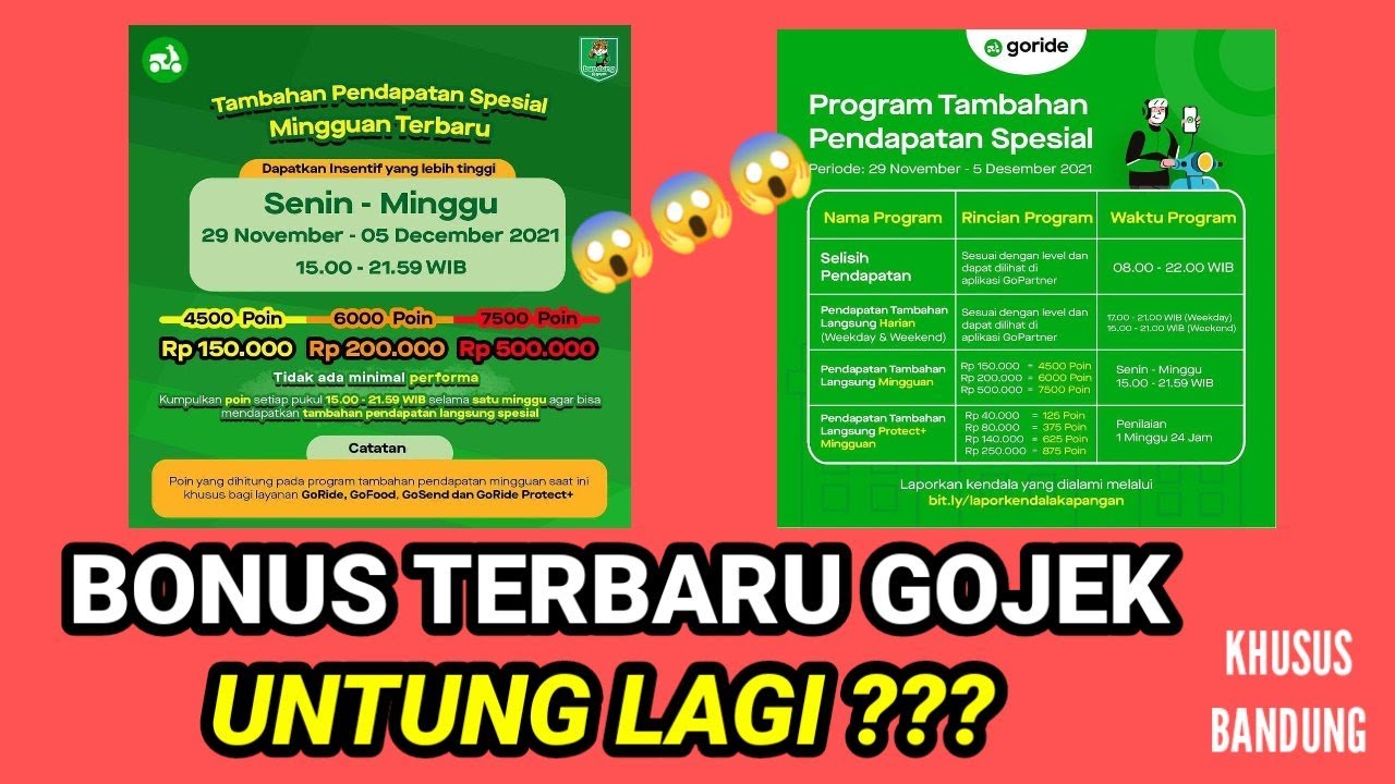 BONUS TERBARU GOJEK 2021‼️ GOPARTNER GOJEK GACOR - YouTube