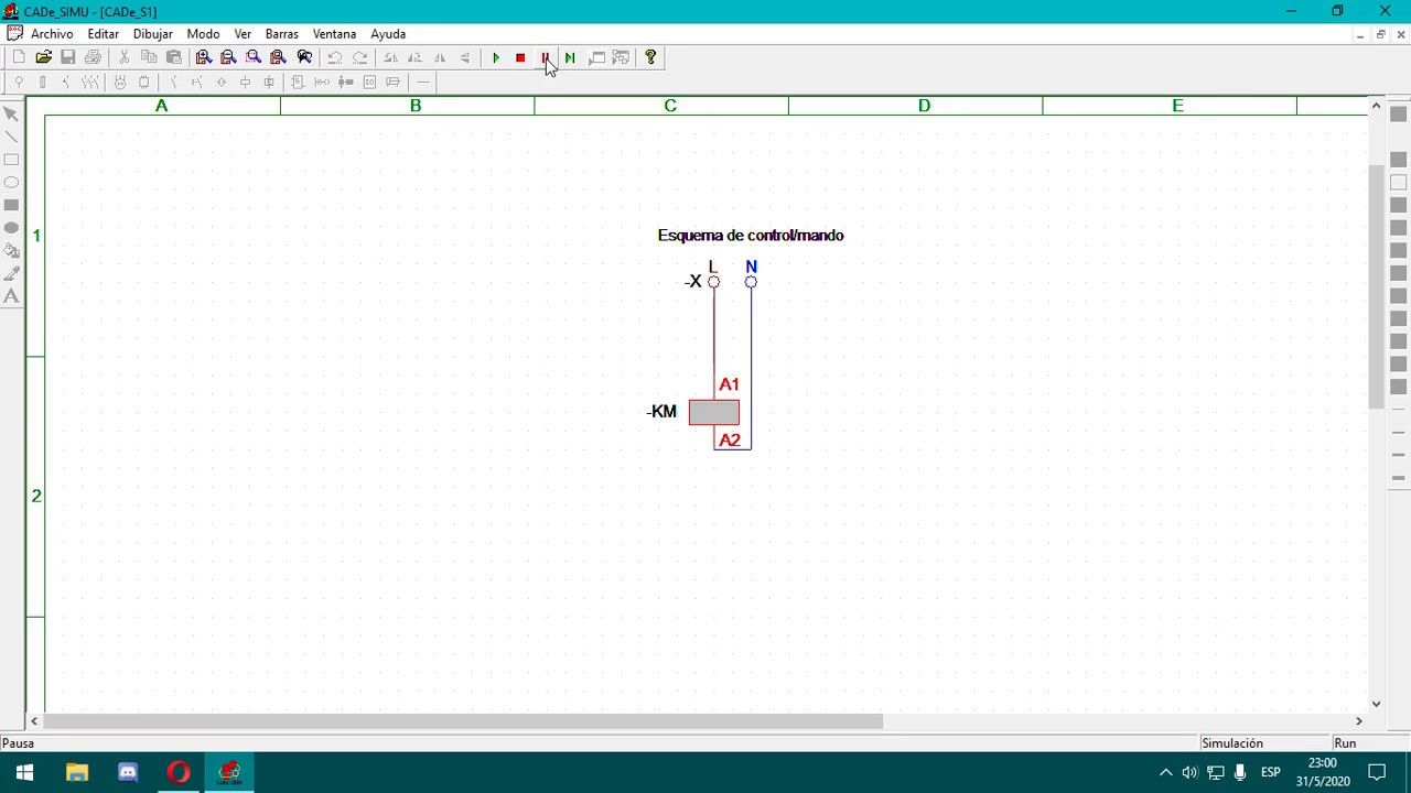 Circuito de mando de un contactor/ CADE-SIMU/ N1 - YouTube